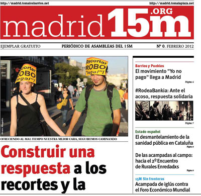 El 15M lanza un periódico en Madrid | Texto casi Diario